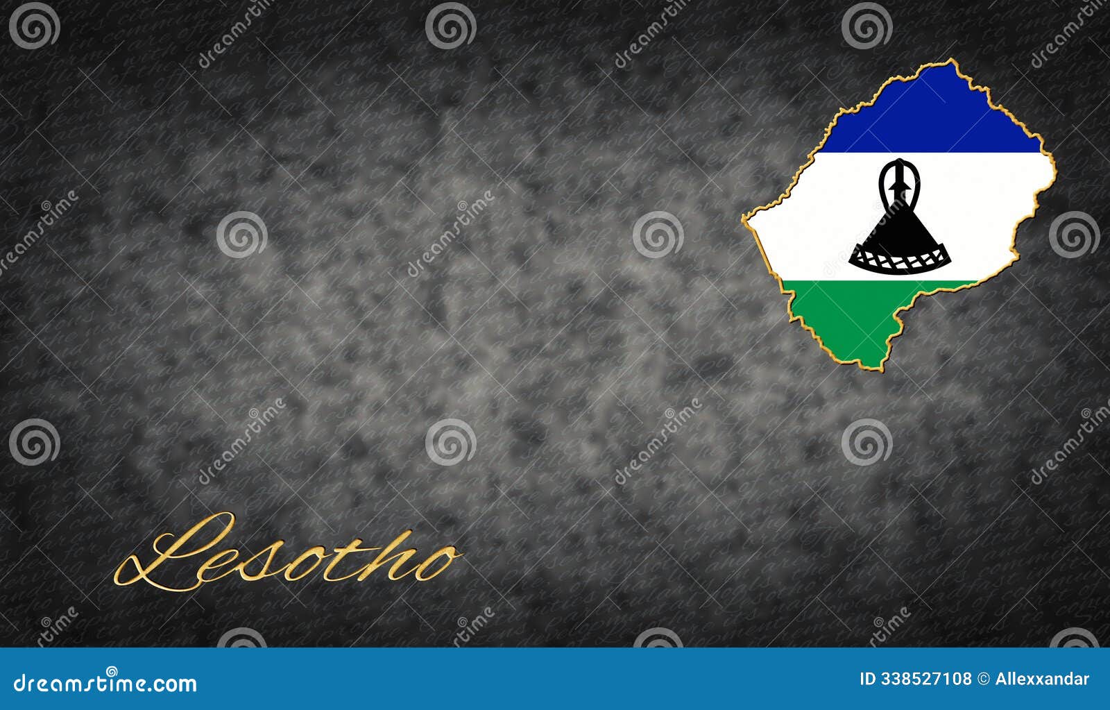 Lesotho Symbols, Map of Lesotho Stock Photo - Image of nature, arts ...