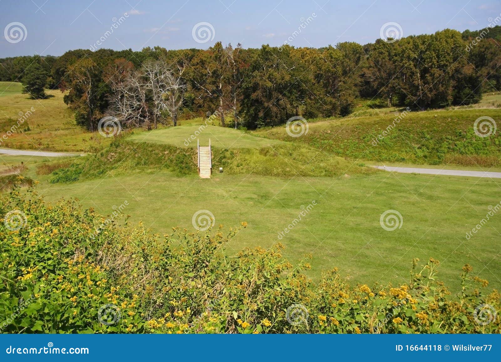 Lesser Temple Mound stock photo. Image of historic, atlanta - 16644118
