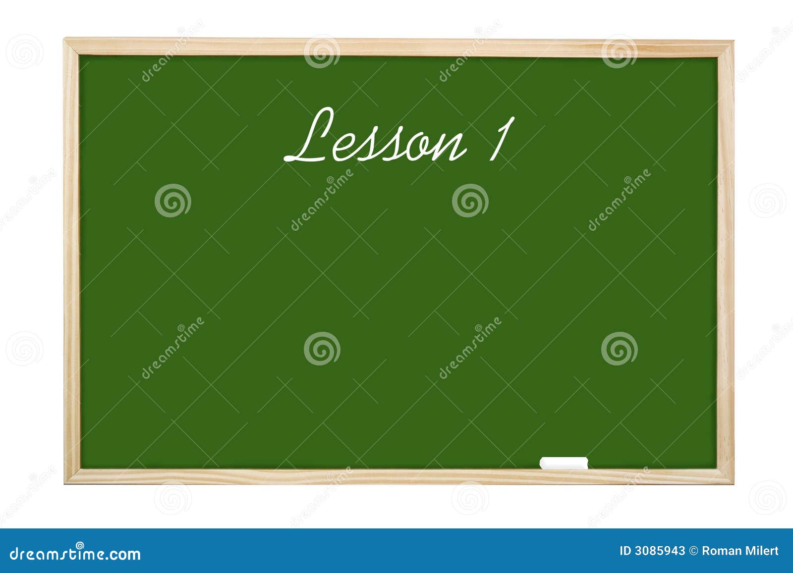 Lesson 1 stock image. Image of isolated, green, lesson - 3085943