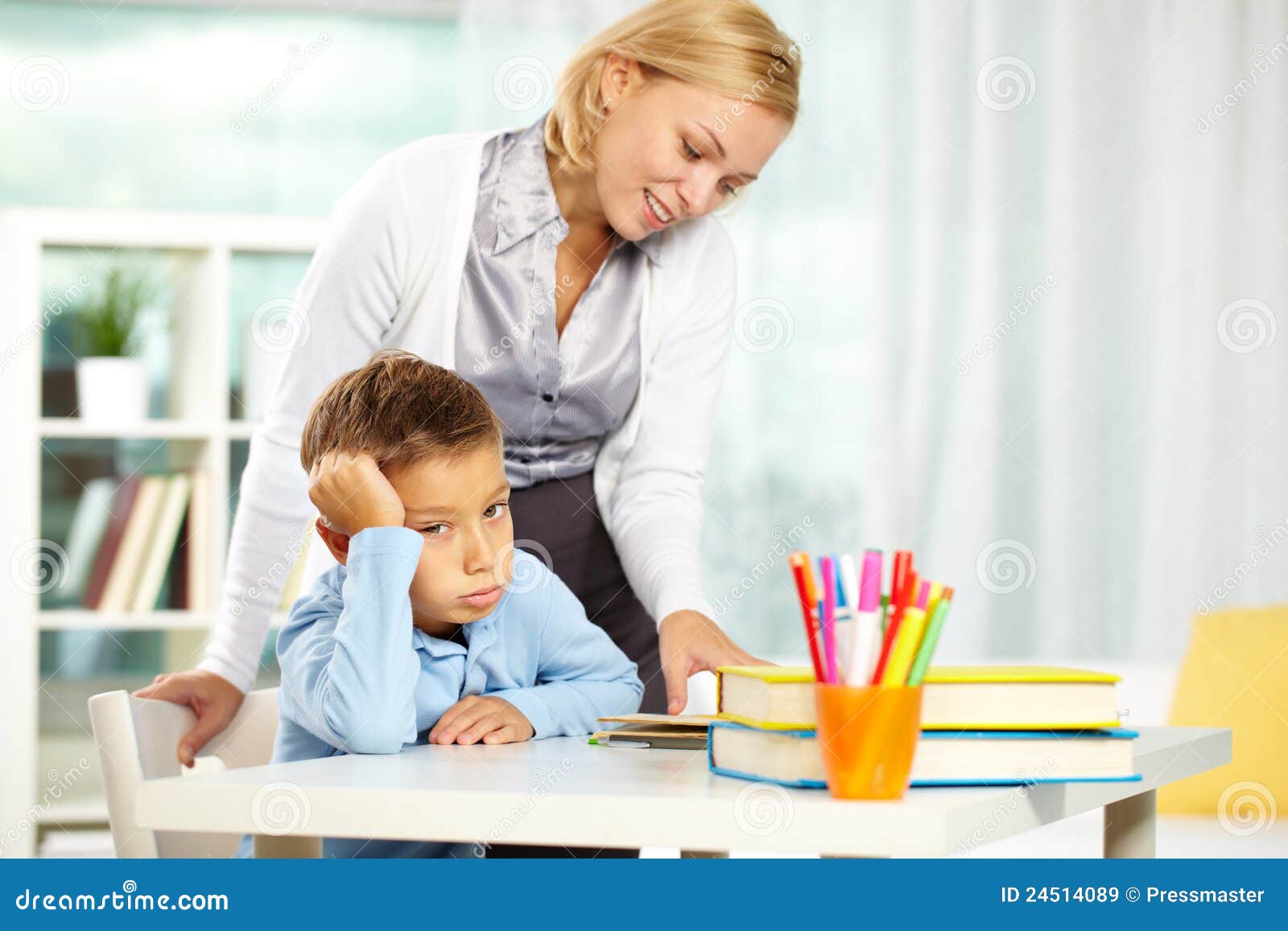 After lesson stock image. Image of desk, cute, junior - 24514089