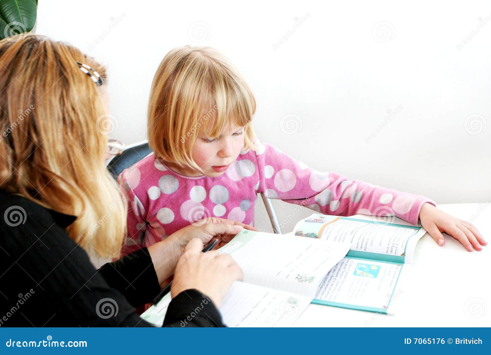At the lesson stock photo. Image of school, learning, children - 7065176