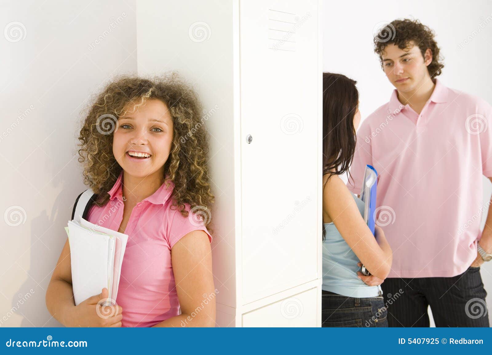 Lesson break stock image. Image of highschool, group, corridor - 5407925
