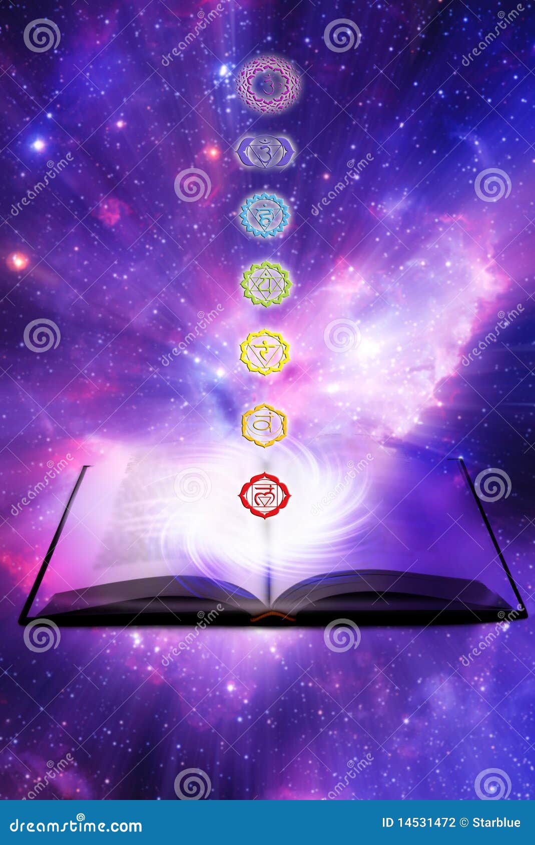 Lesson about chakra energy stock illustration. Illustration of mystical ...