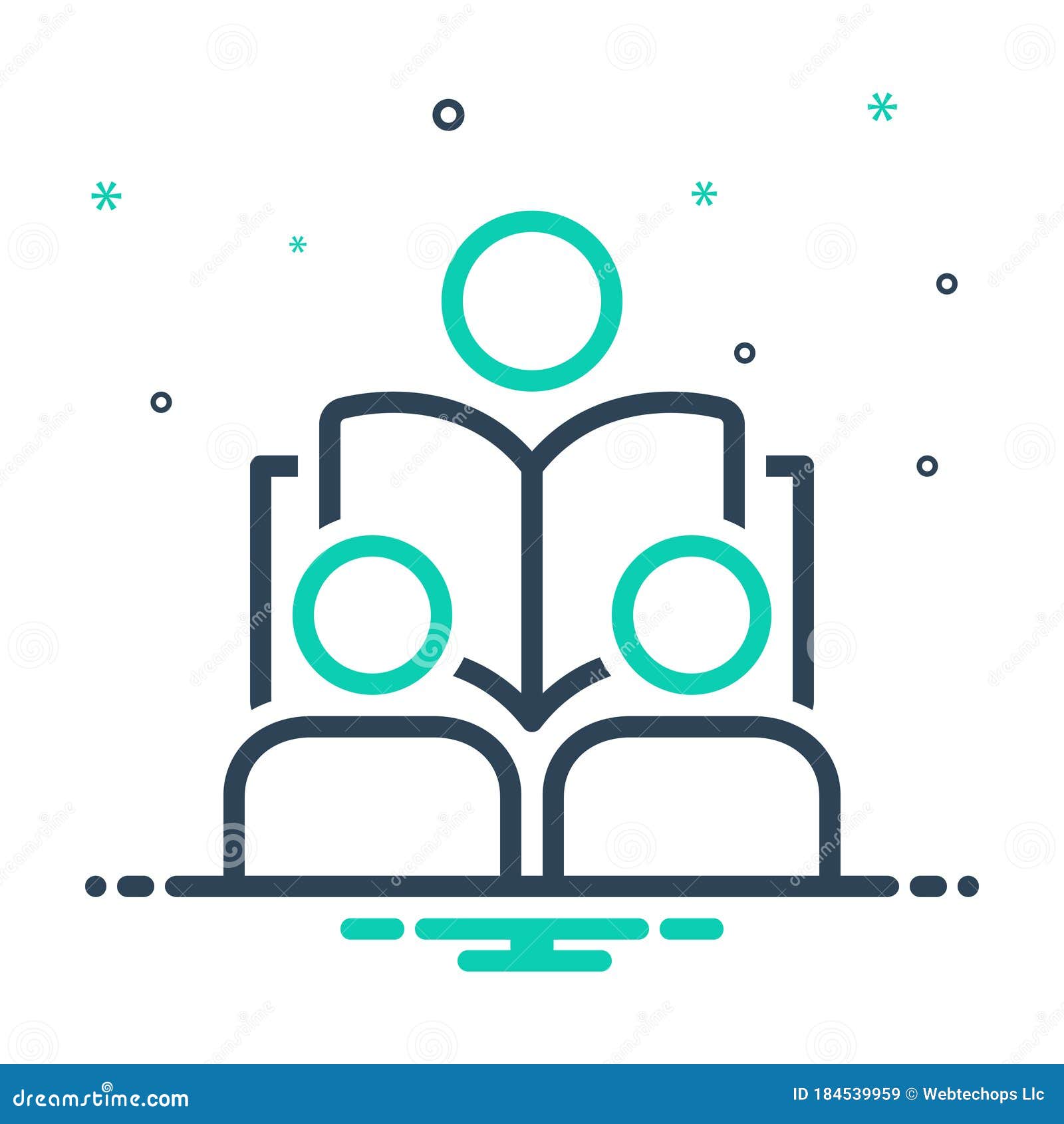 Mix Icon for Lesson, Seminar and Student Stock Vector - Illustration of ...