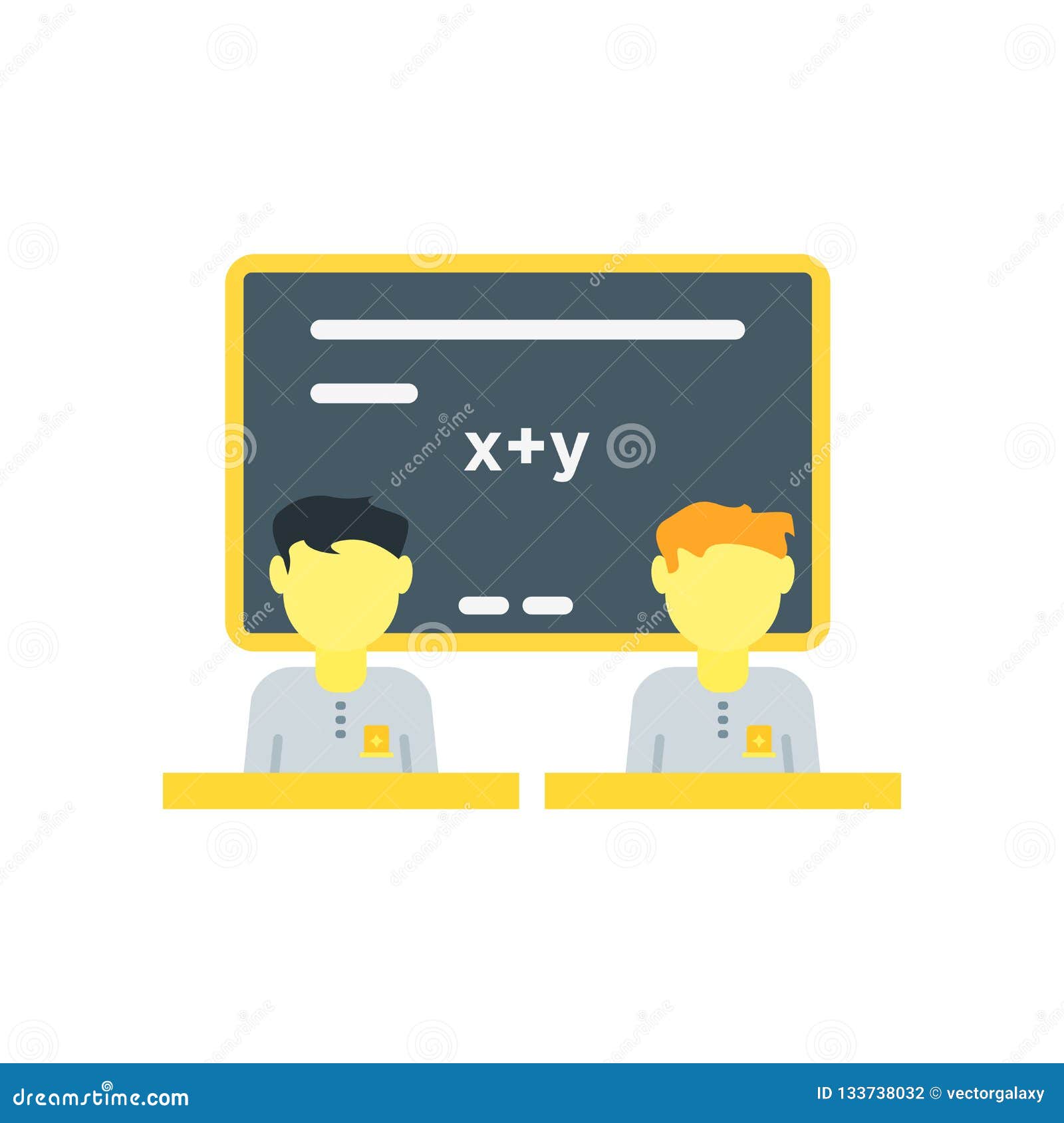 Lesson Icon Vector Sign and Symbol Isolated on White Background Stock ...