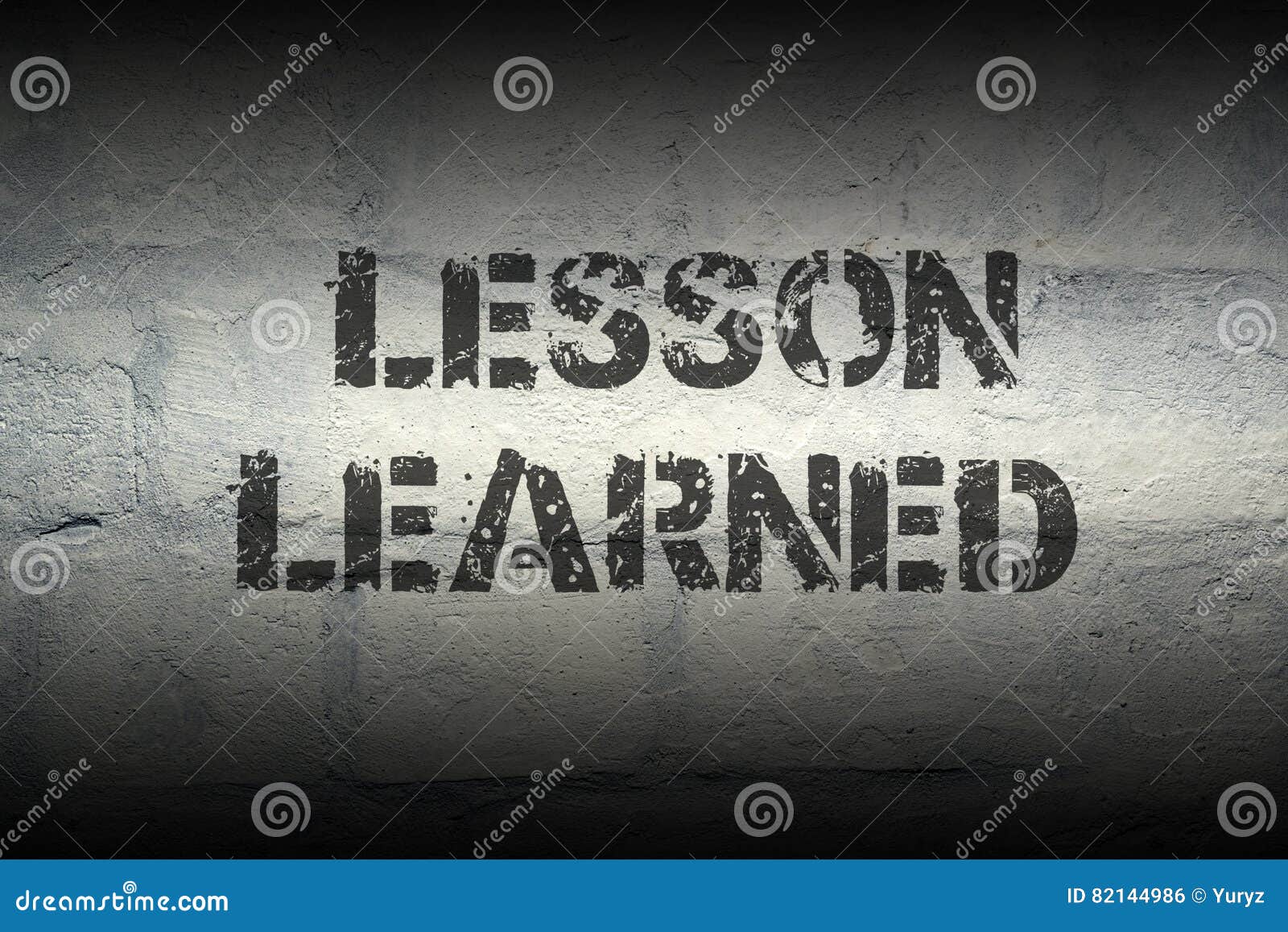 Lesson learned gr stock photo. Image of learned, phrase - 82144986