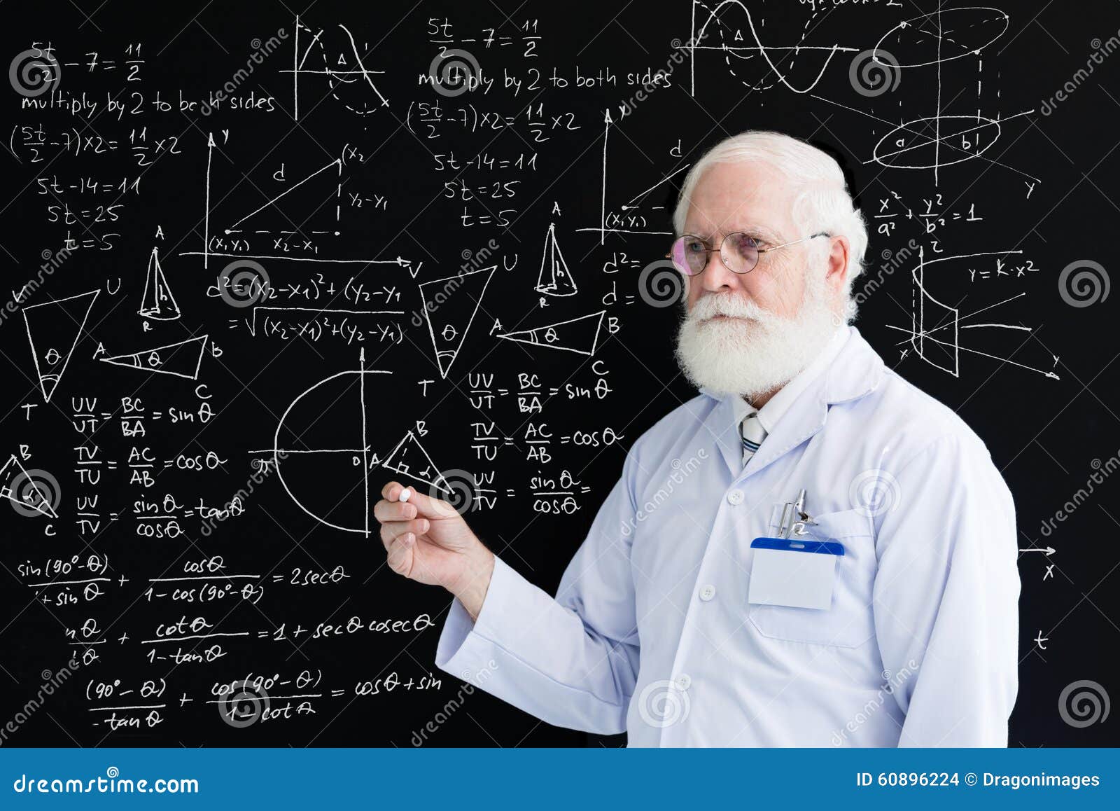 Lesson of maths stock photo. Image of lecture, scientist - 60896224