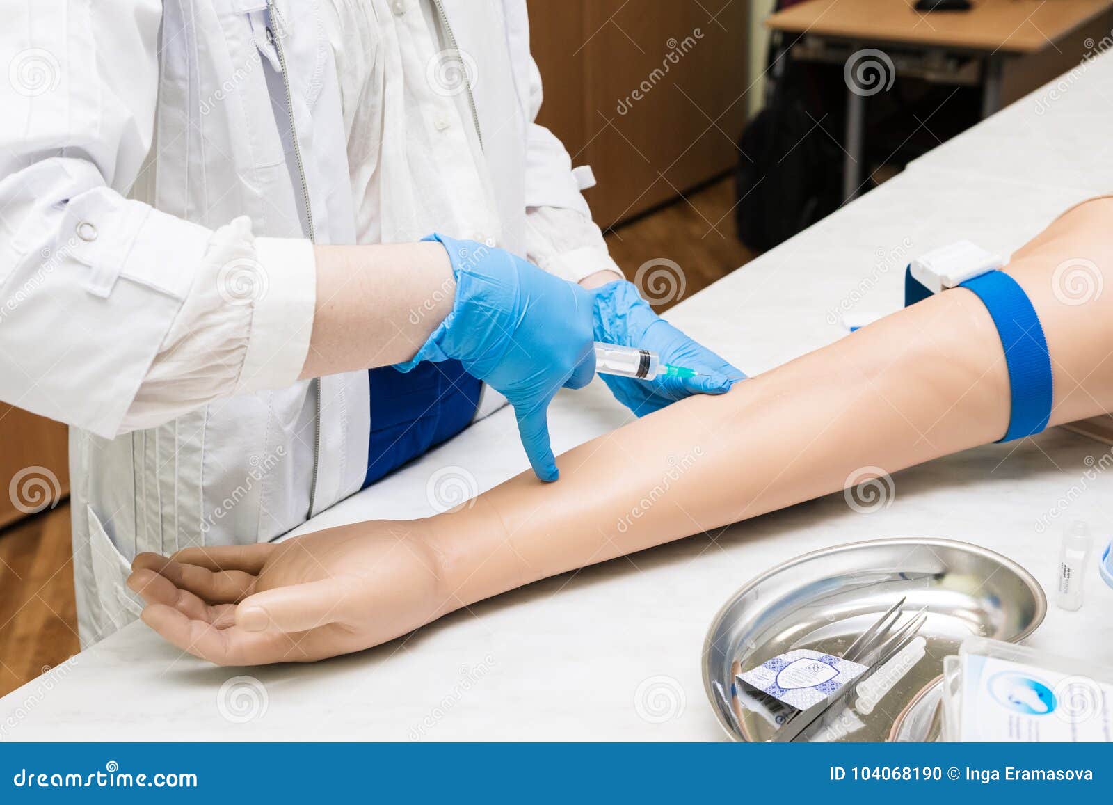 Lesson in the Medical Class Stock Photo - Image of attention, health ...