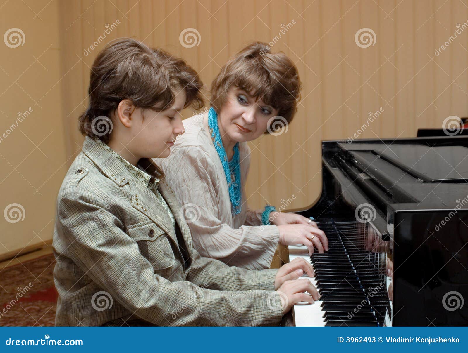 Lesson of music stock image. Image of education, musician - 3962493