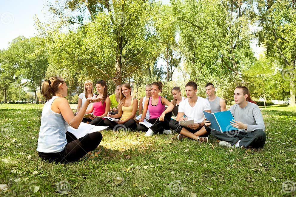 Lesson outdoor stock photo. Image of horizontal, grass - 21745070