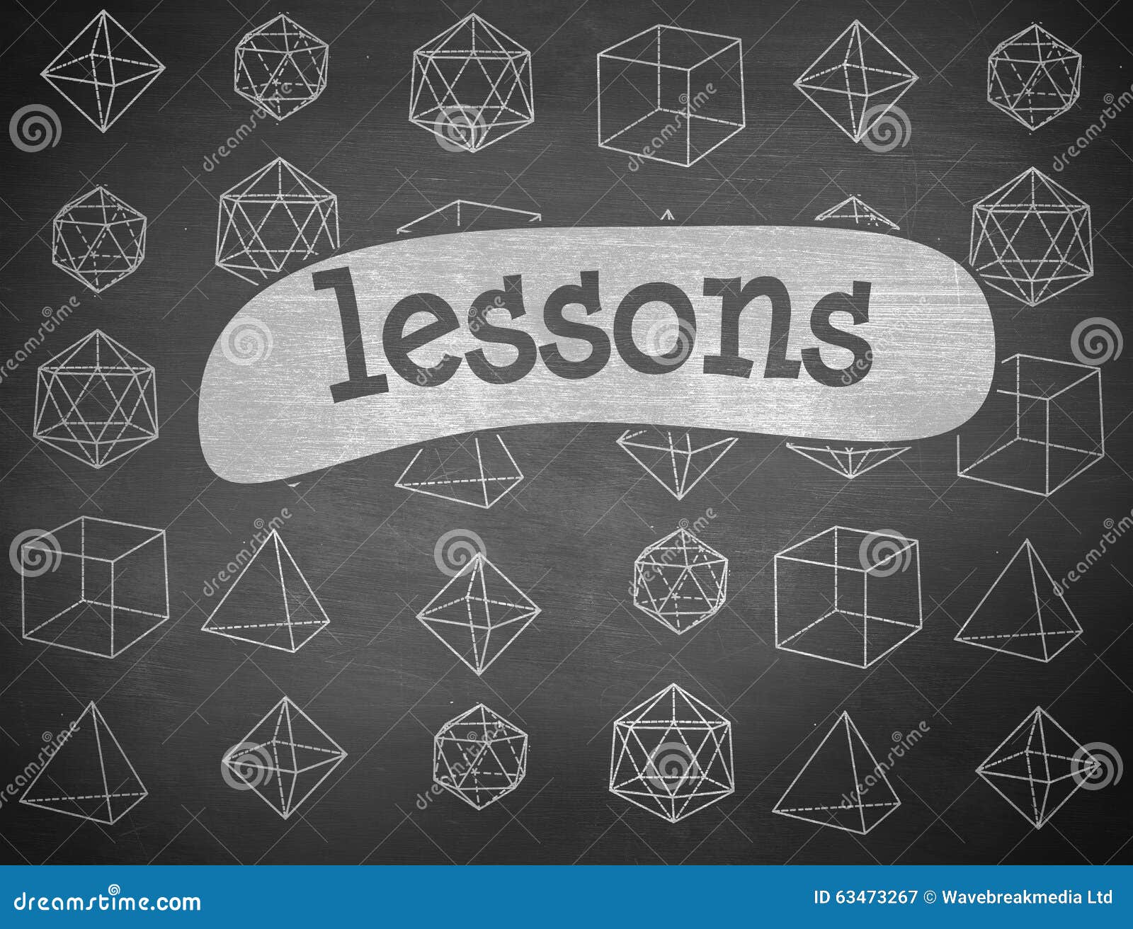 Lessons Against Black Background Stock Illustration - Illustration of ...