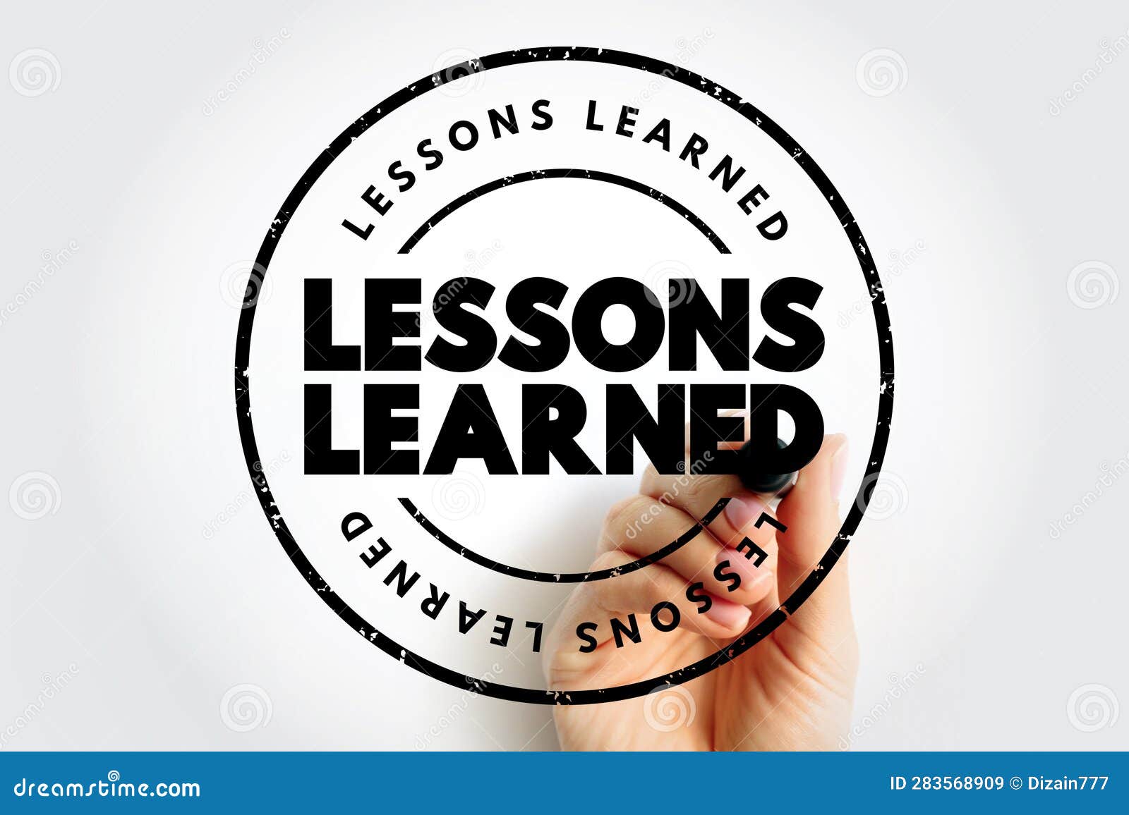 Lessons Learned Text Stamp, Concept Background Stock Image - Image of ...