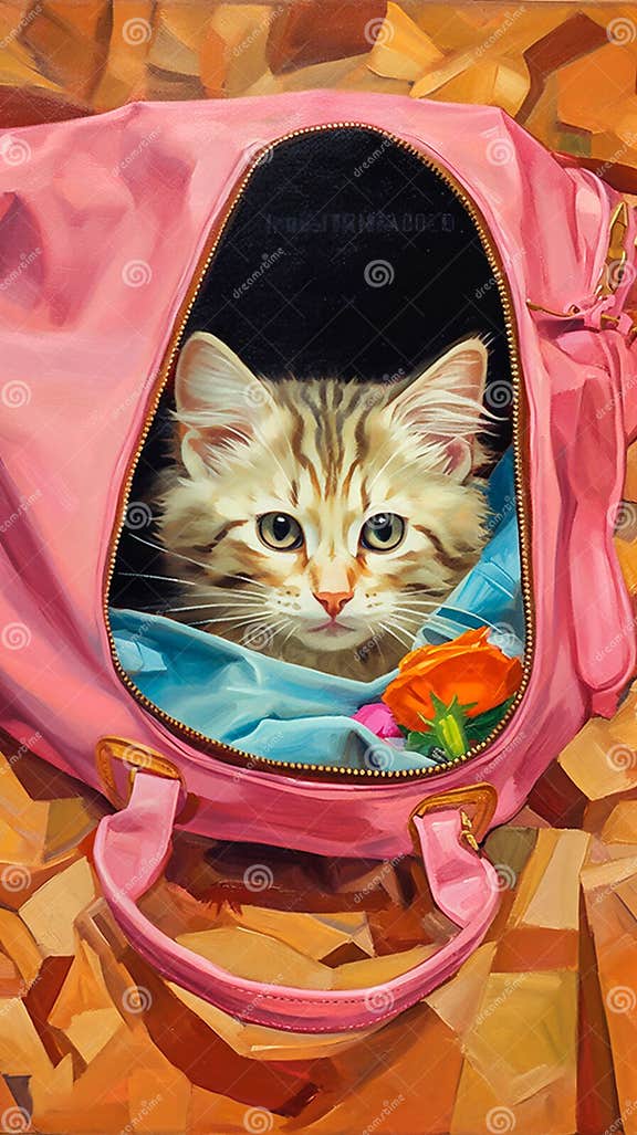 Let the Cat Out of the Bag, Generative AI Stock Image - Image of ...
