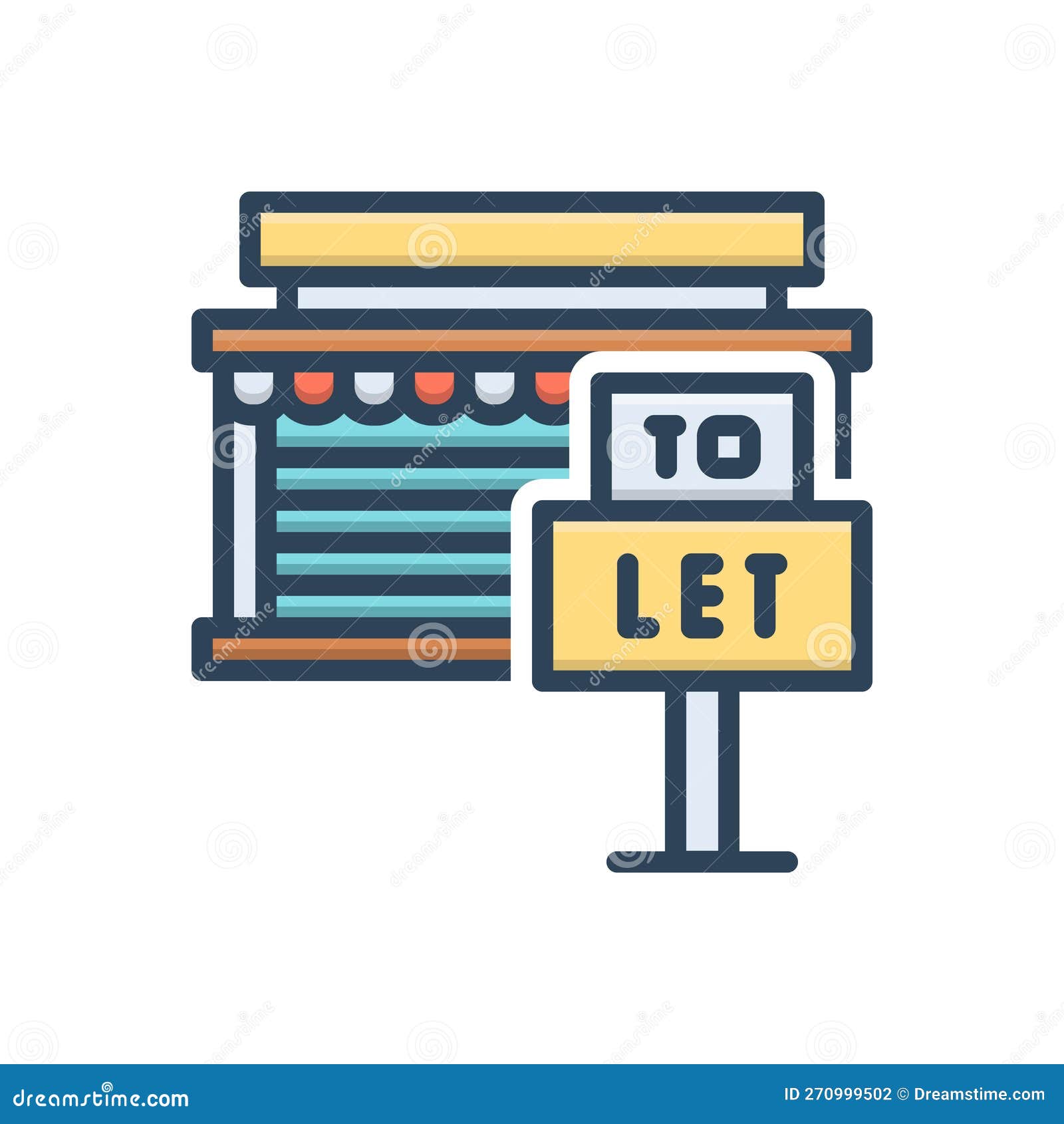 Color Illustration Icon for Let, Allow and Shop Stock Vector ...