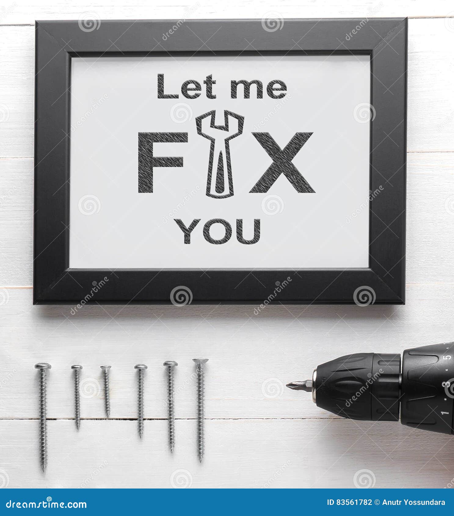 Let Me Fix You Industrial Tools Stock Photo - Image of education ...