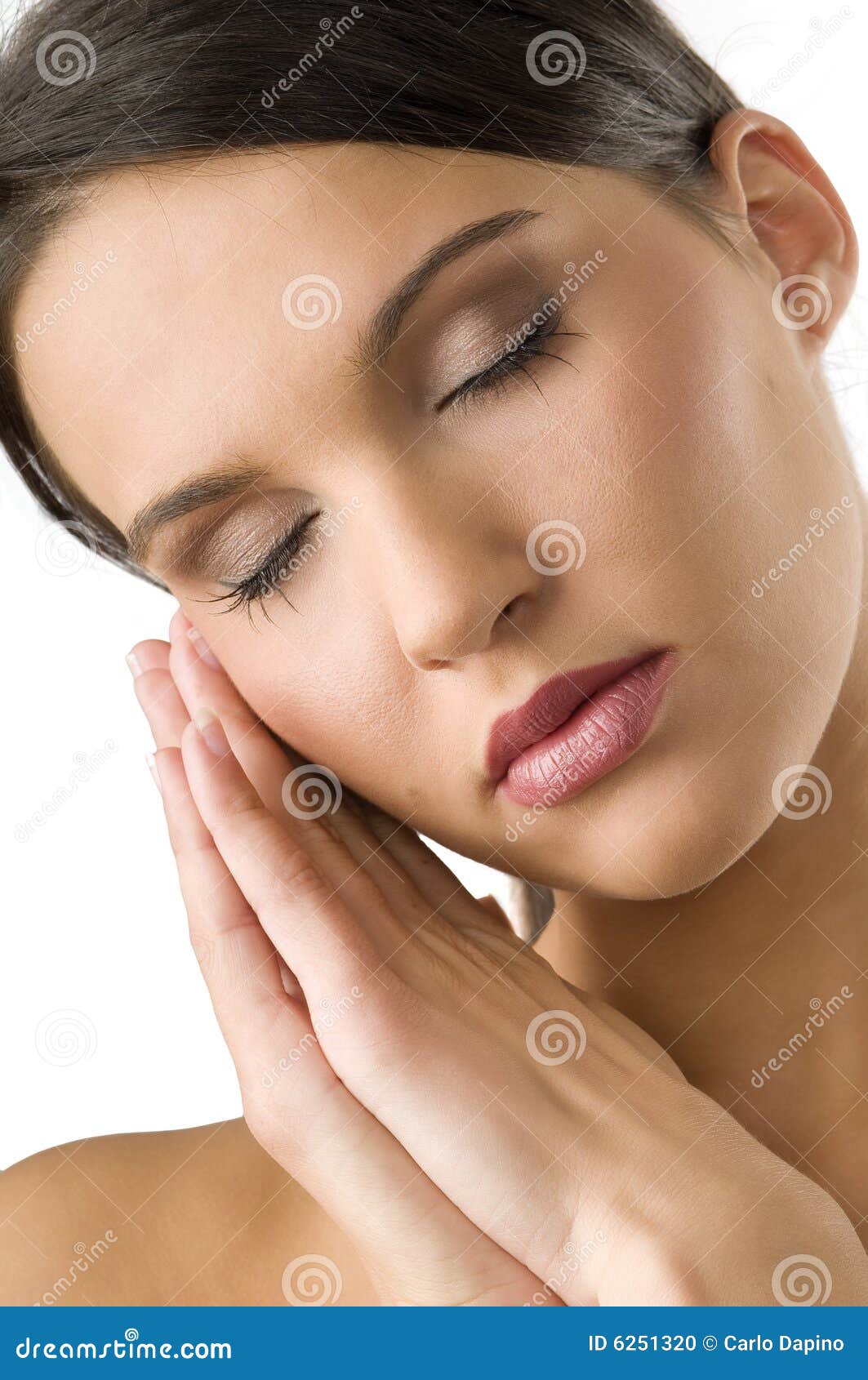 Let me rest stock photo. Image of model, makeup, clean - 6251320