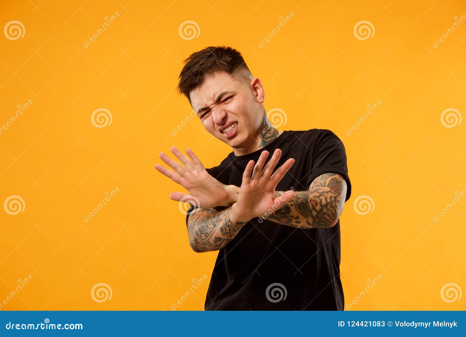 Let Me Think. Doubtful Pensive Man with Thoughtful Expression Making ...