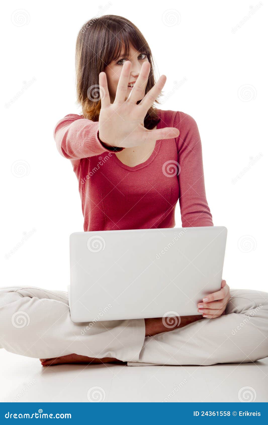 Let me work!!! stock photo. Image of hand, expression - 24361558