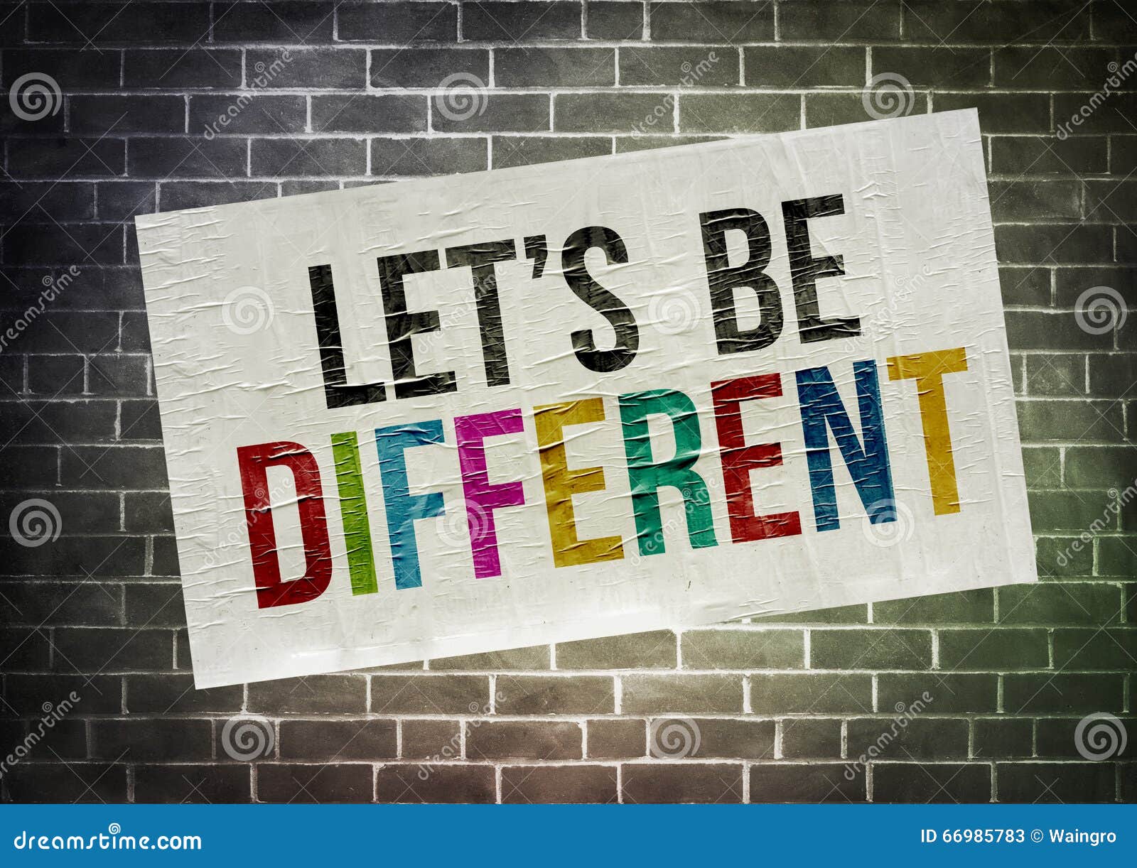Let s be different stock illustration. Illustration of poster - 66985783
