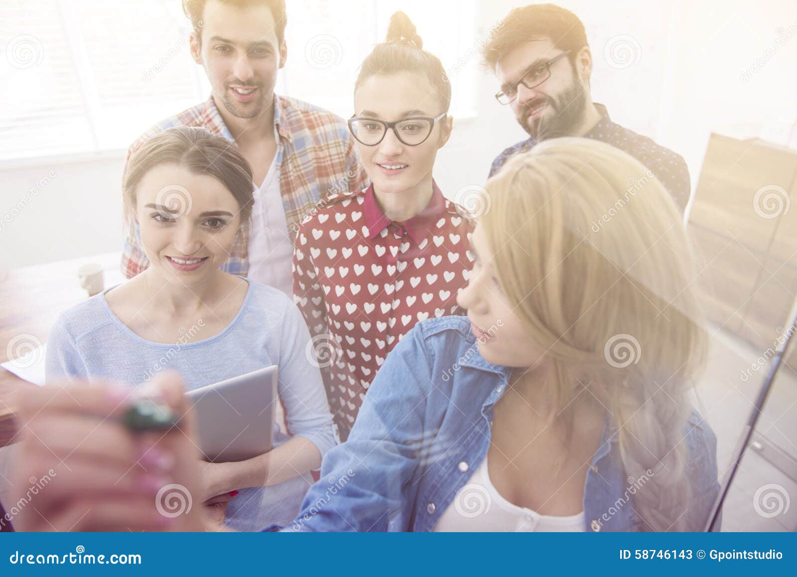 Let s discuss about it stock image. Image of business - 58746143