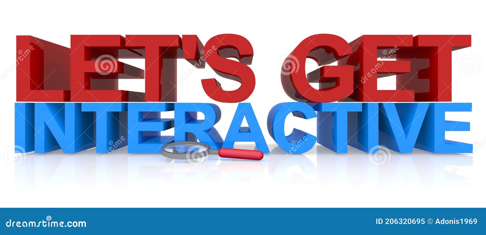 Interactive Word Pulled Up By Team Working Together Stock Image ...