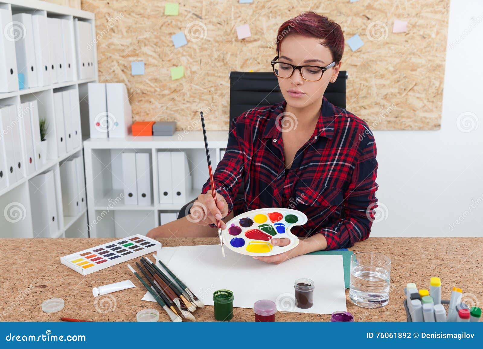 Let s get it started stock photo. Image of drawing, indoors - 76061892