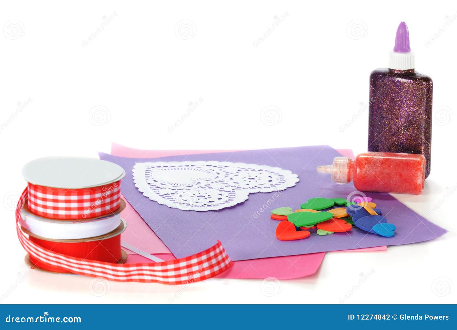 Let s Make Valentines stock photo. Image of gingham, pink - 12274842