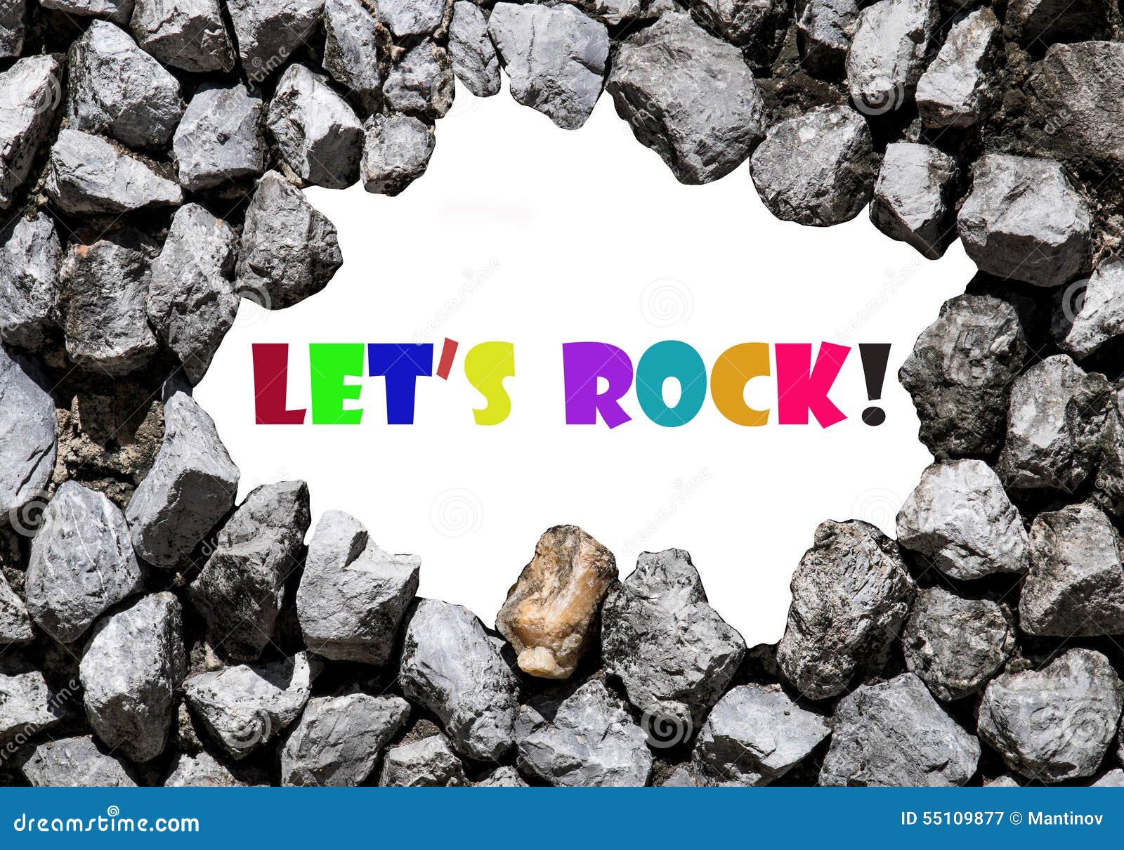 Let S Rock Wrote on the Stone Wall Stock Image - Image of fingers ...