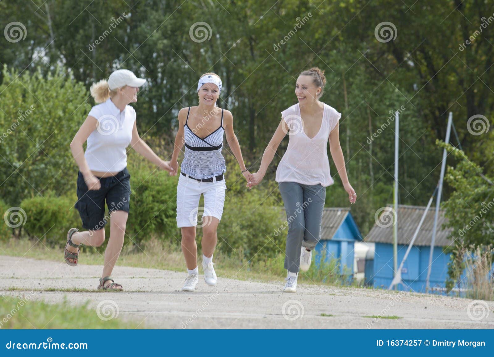 Let s run stock image. Image of connected, road, happiness - 16374257