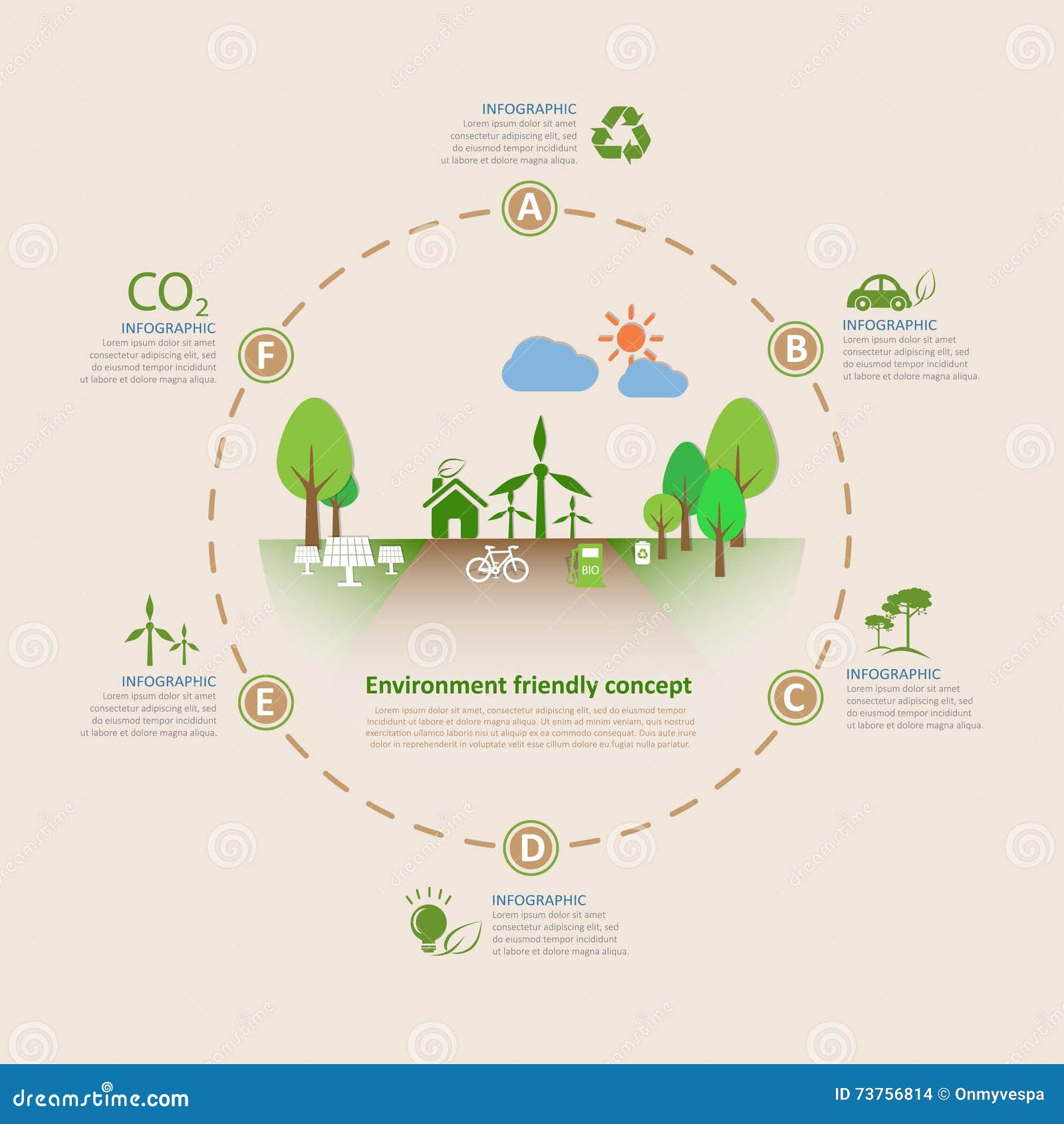 Let S Save the Earth, Ecology Concept Infographics Stock Vector ...