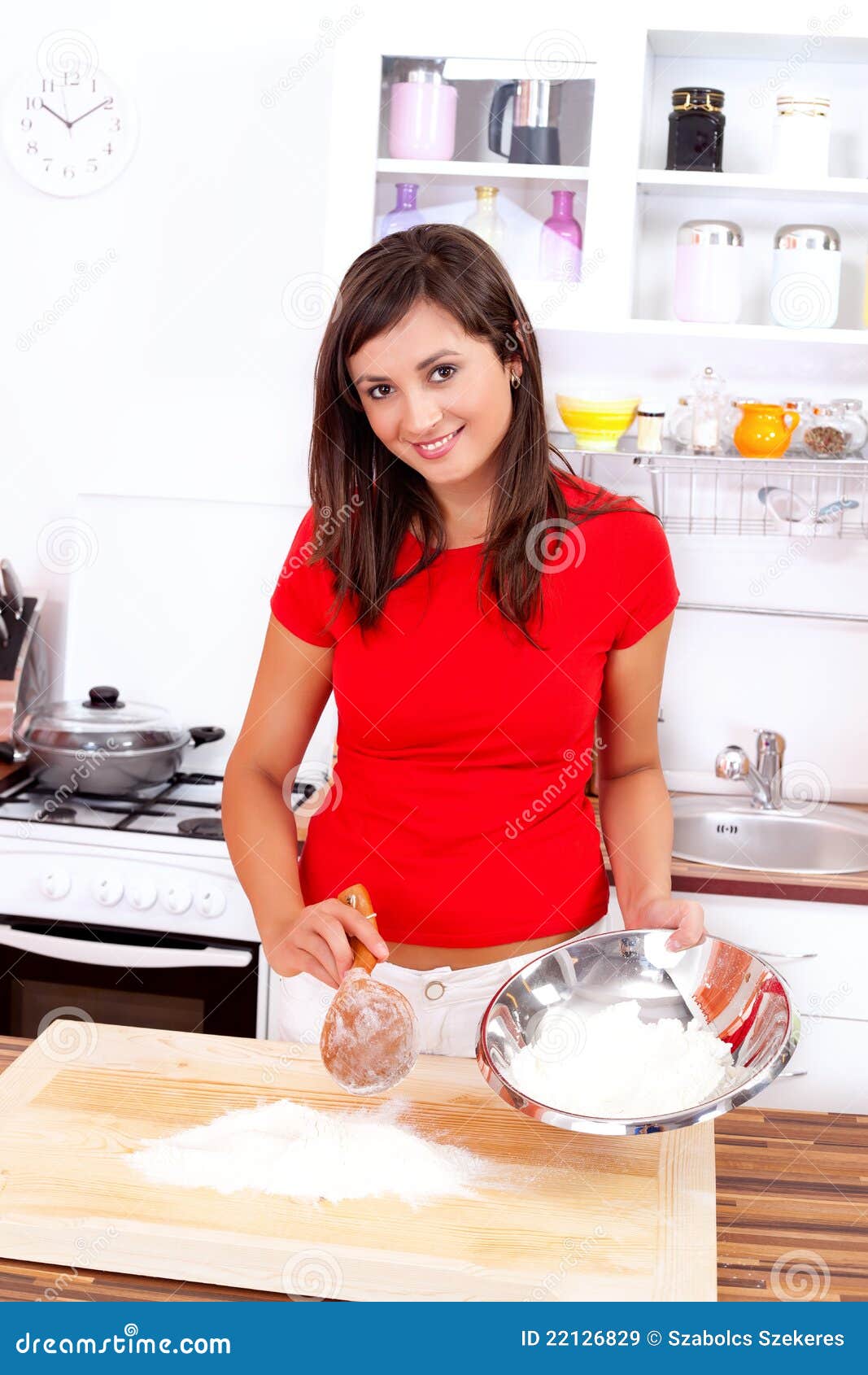 Let s start baking! stock image. Image of cute, paste - 22126829