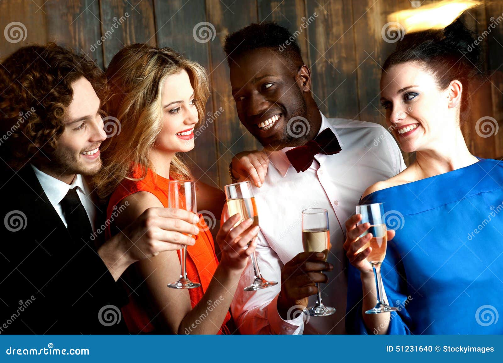 Let s start the party. stock photo. Image of glasses - 51231640