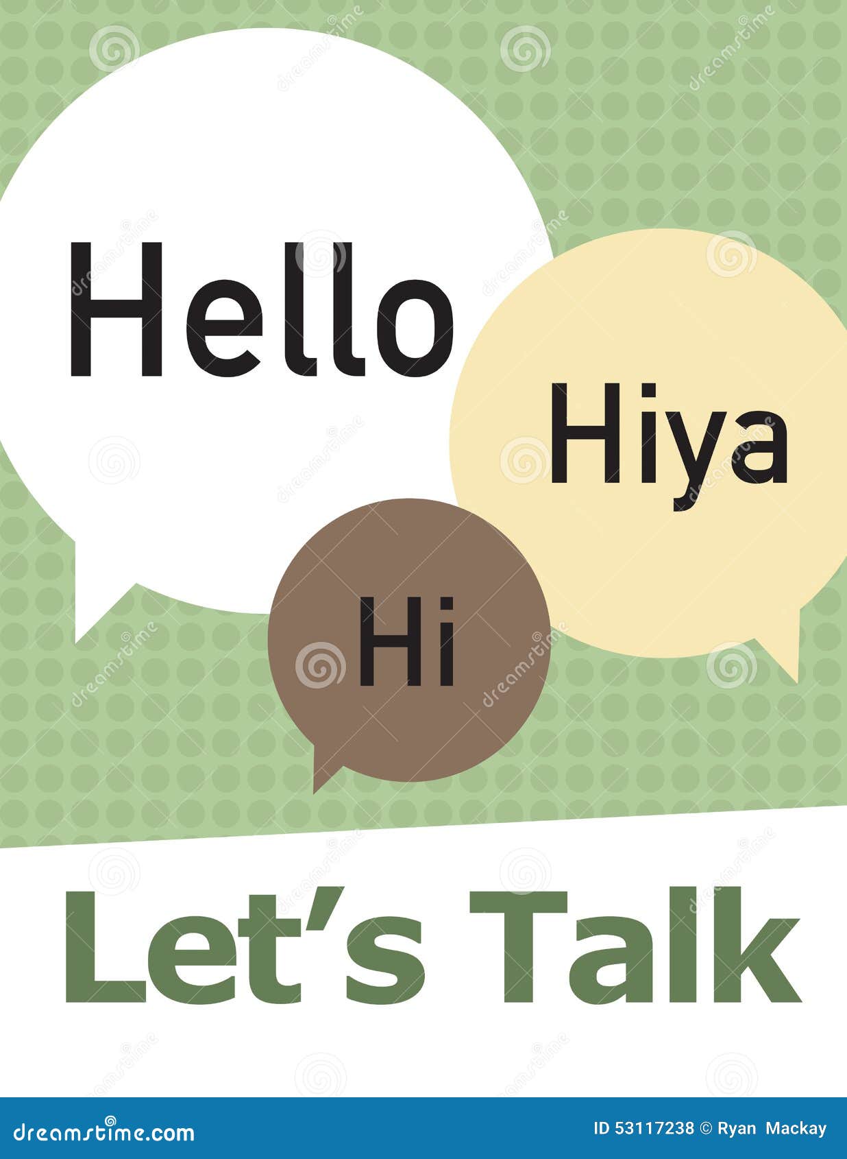 Hiya - Simple Salutatory Inspire And Motivational Quote. Hand Drawn ...