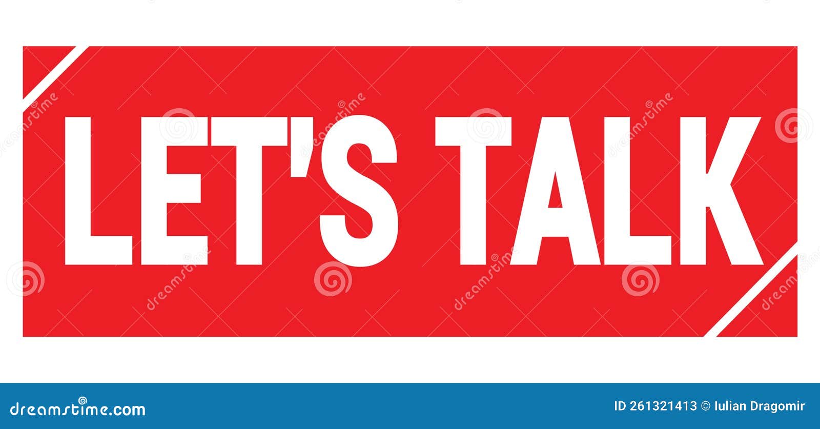 LET`S TALK Text Written on Red Stamp Sign Stock Illustration ...