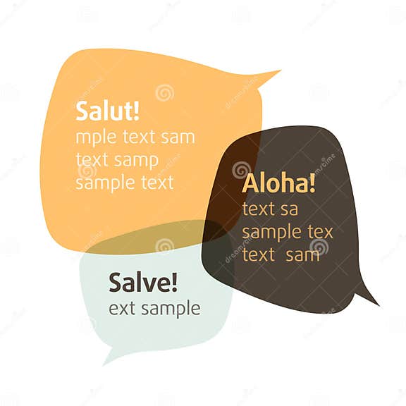 Lets Talk. Vector Bubbles. Insert Your Text. Stock Vector ...