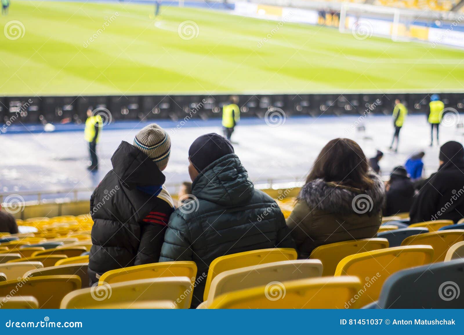 Let Sit in the Stadium Watching Football Fans Editorial Photography ...