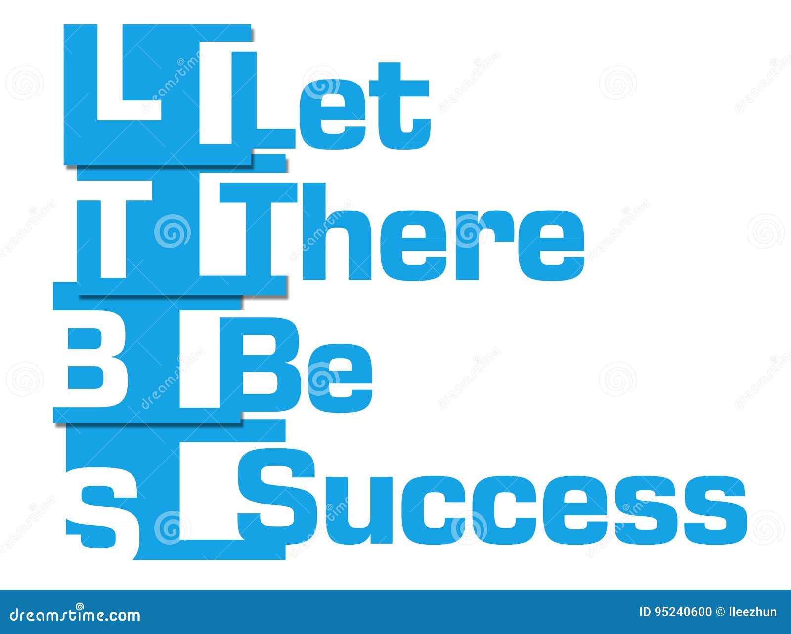 Let There Be Success Blue Abstract Stripes Stock Illustration ...
