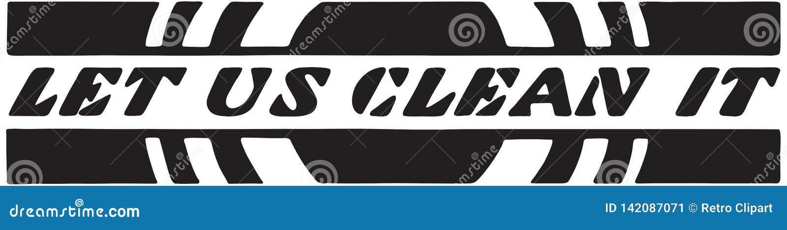 Let Us Clean it stock illustration. Illustration of services - 142087071