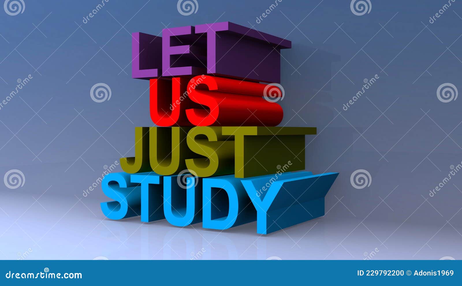 Let us just study on blue stock illustration. Illustration of education ...