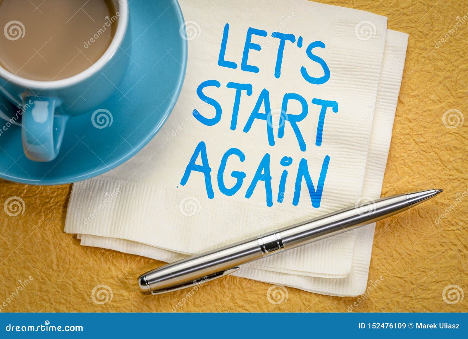 Let us start again note stock image. Image of inspiration - 152476109