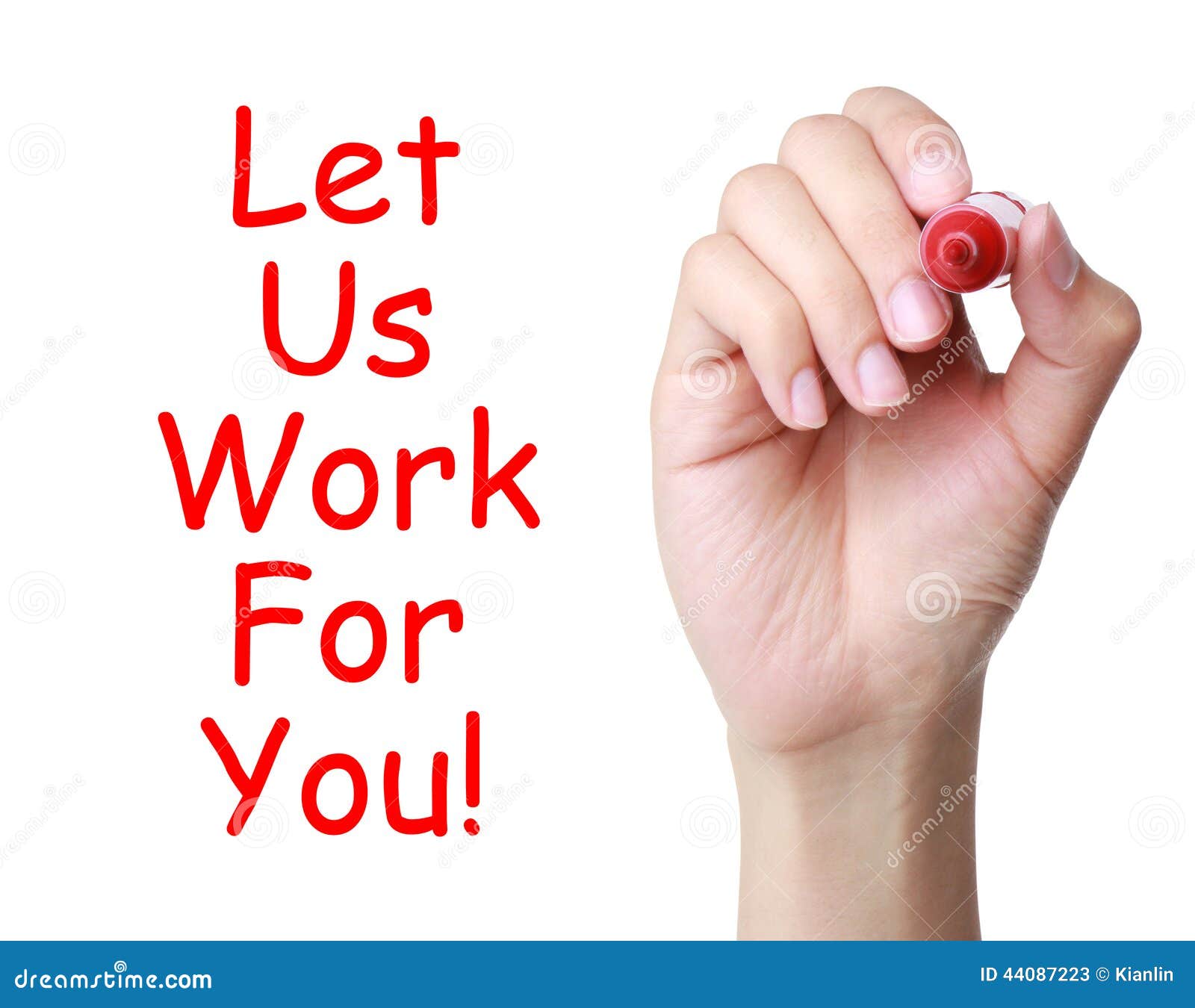 Let us work for you stock image. Image of brown, chalkboard - 44087223