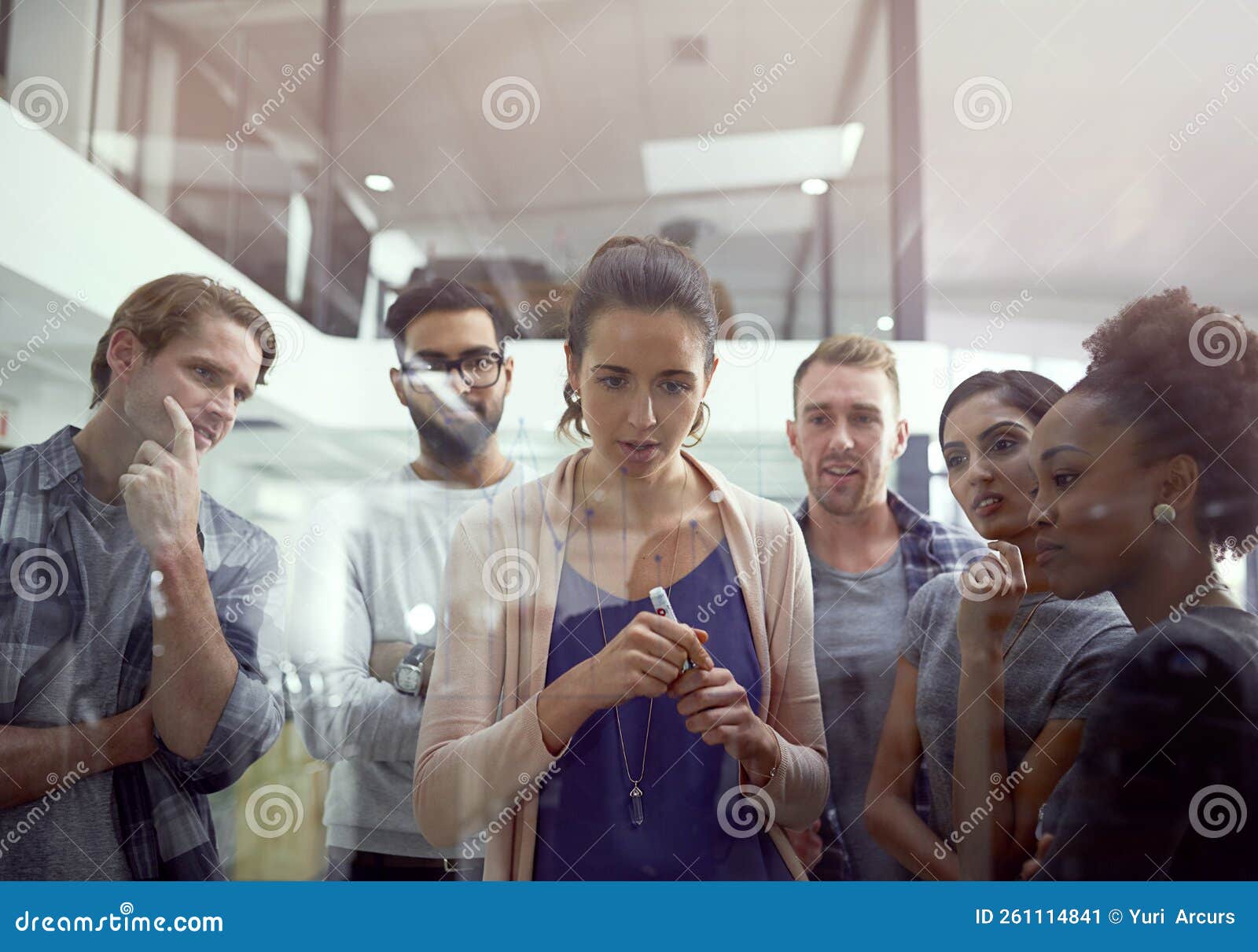 Let Your Dream Guide Your Plan. a Group of Colleagues Having a ...