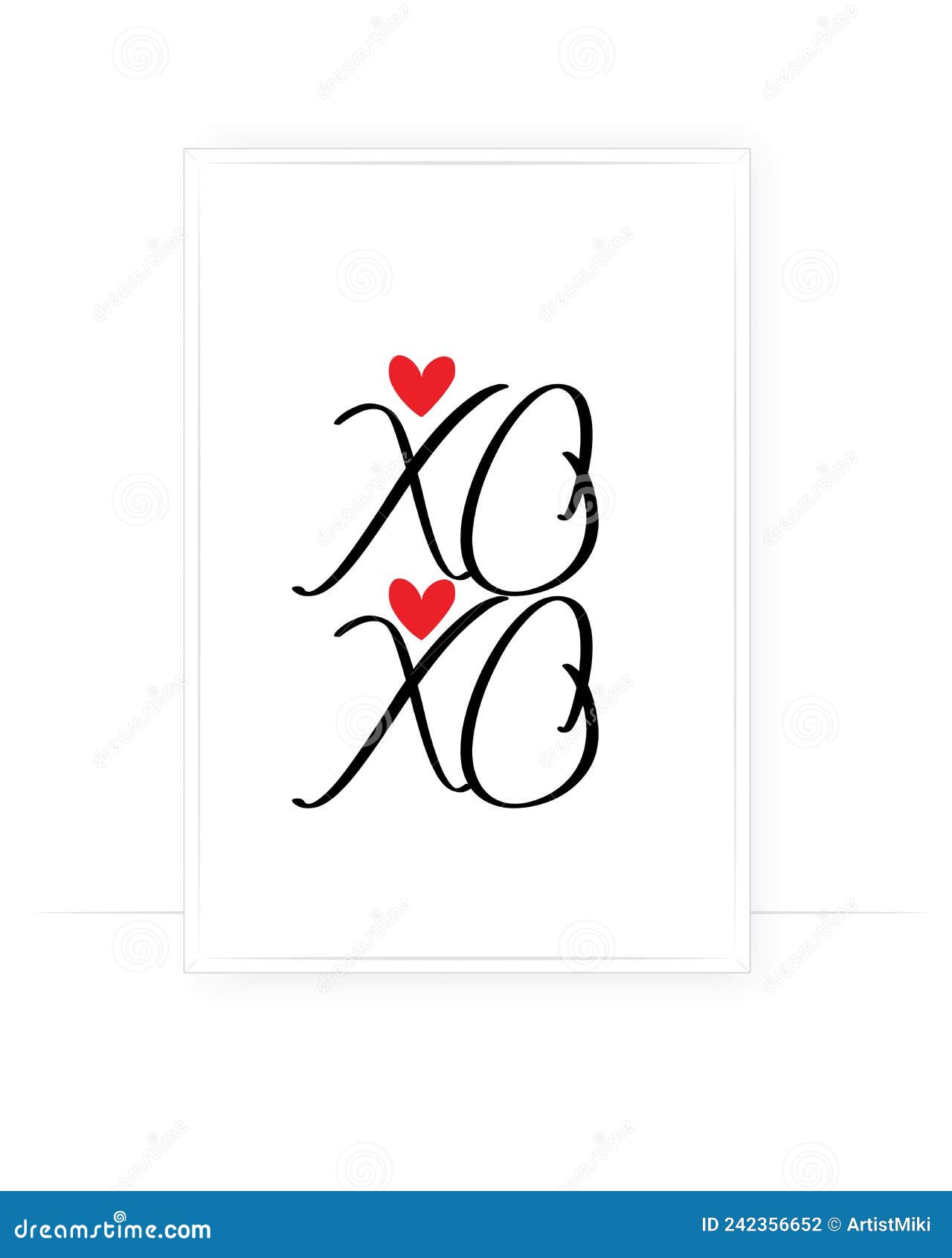 Xo Xo, Modern Typographic Minimalist Art Design Stock Vector ...