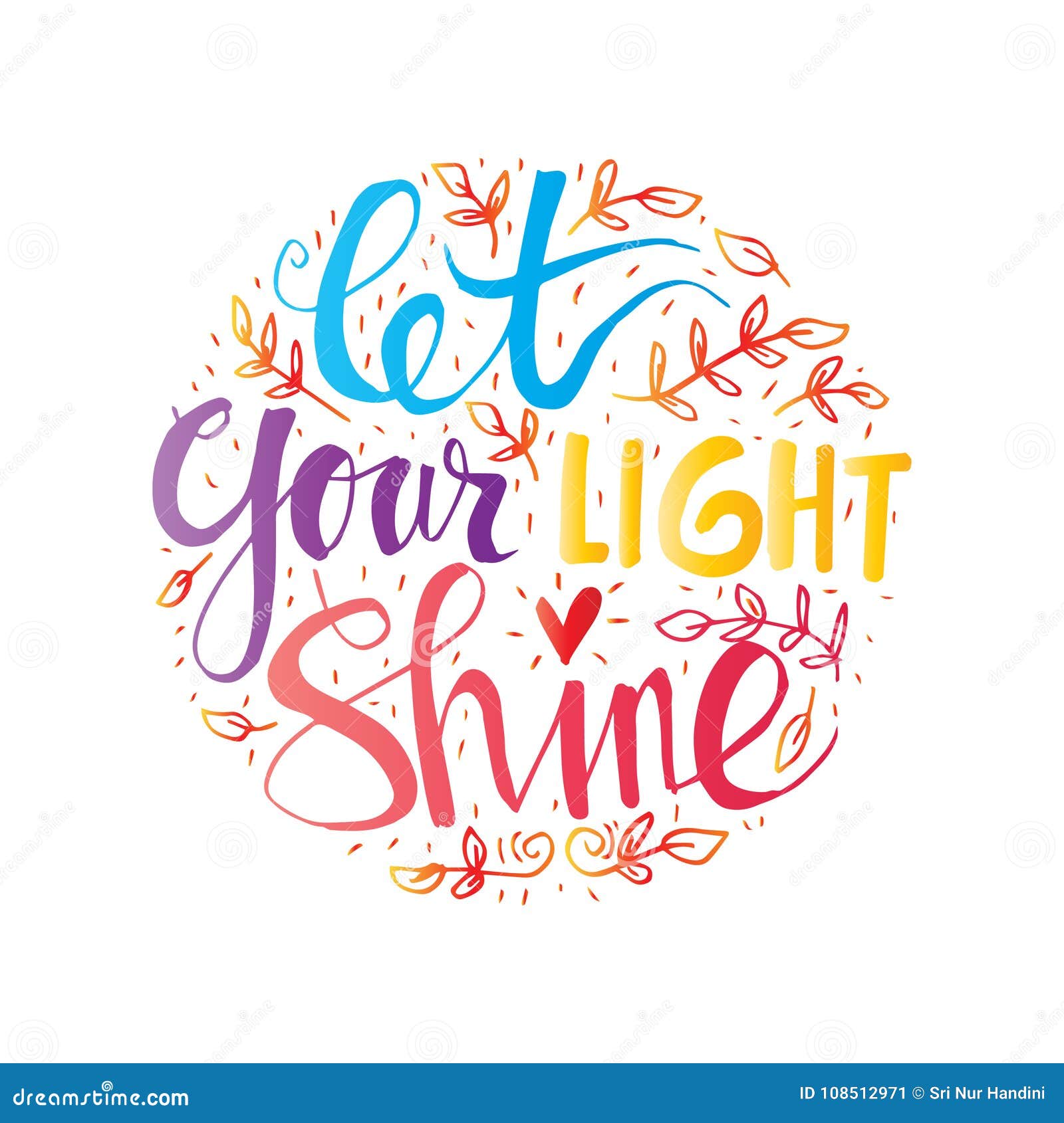 Let Your Light Shine Stock Illustration Illustration Of Label 108512971