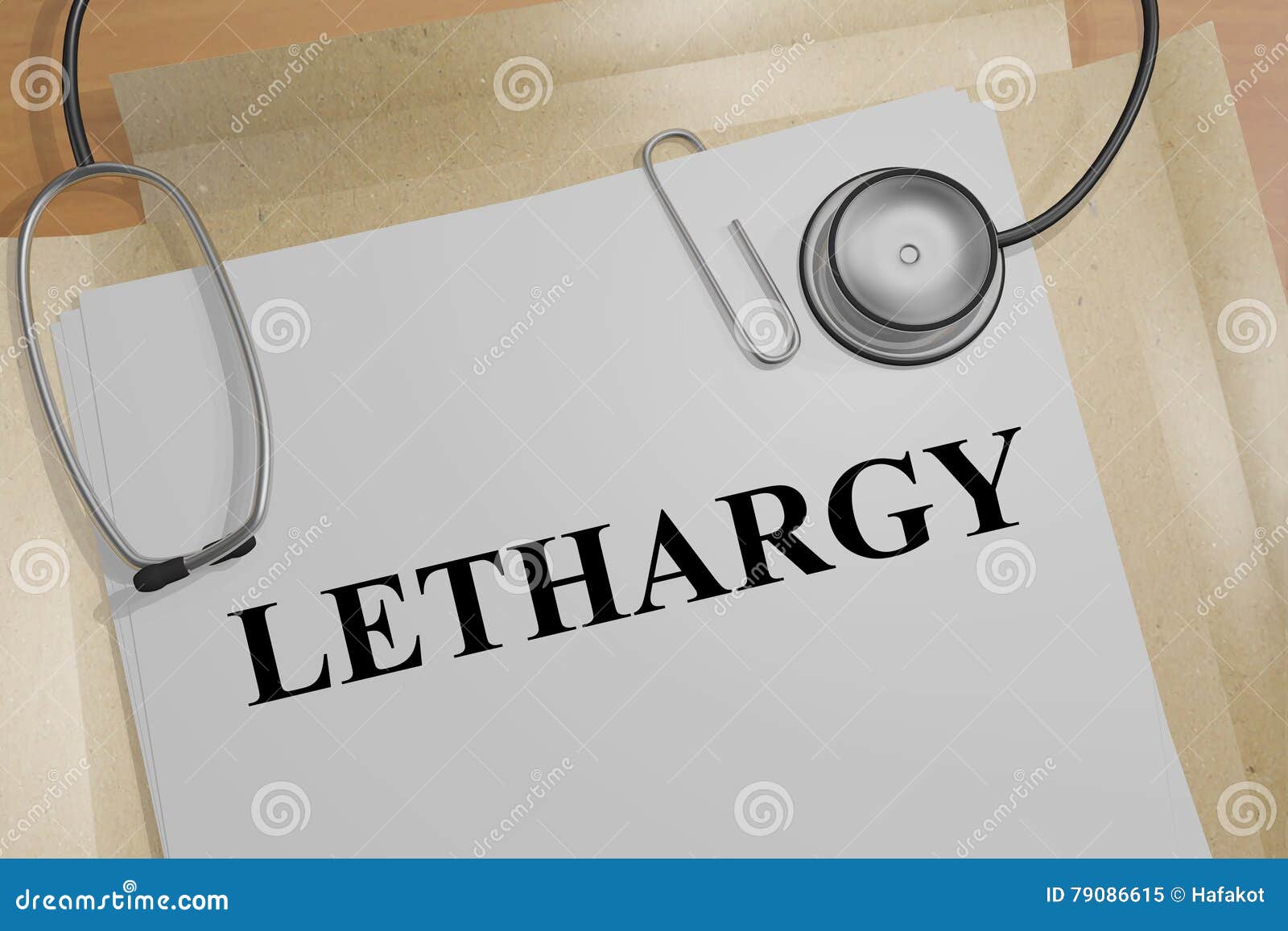 LETHARGY - medical concept stock illustration. Illustration of ...