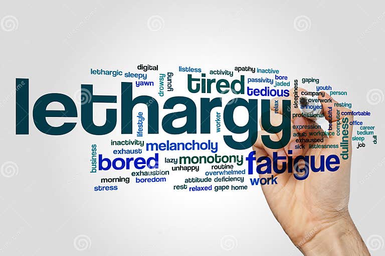 Lethargy word cloud stock photo. Image of beautiful, lethargy - 88379990