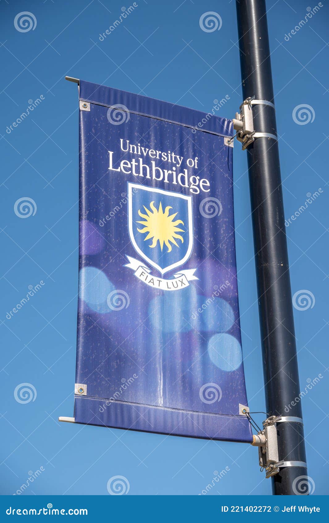 Banner and Logo at the University of Lethbridge Editorial Photography ...