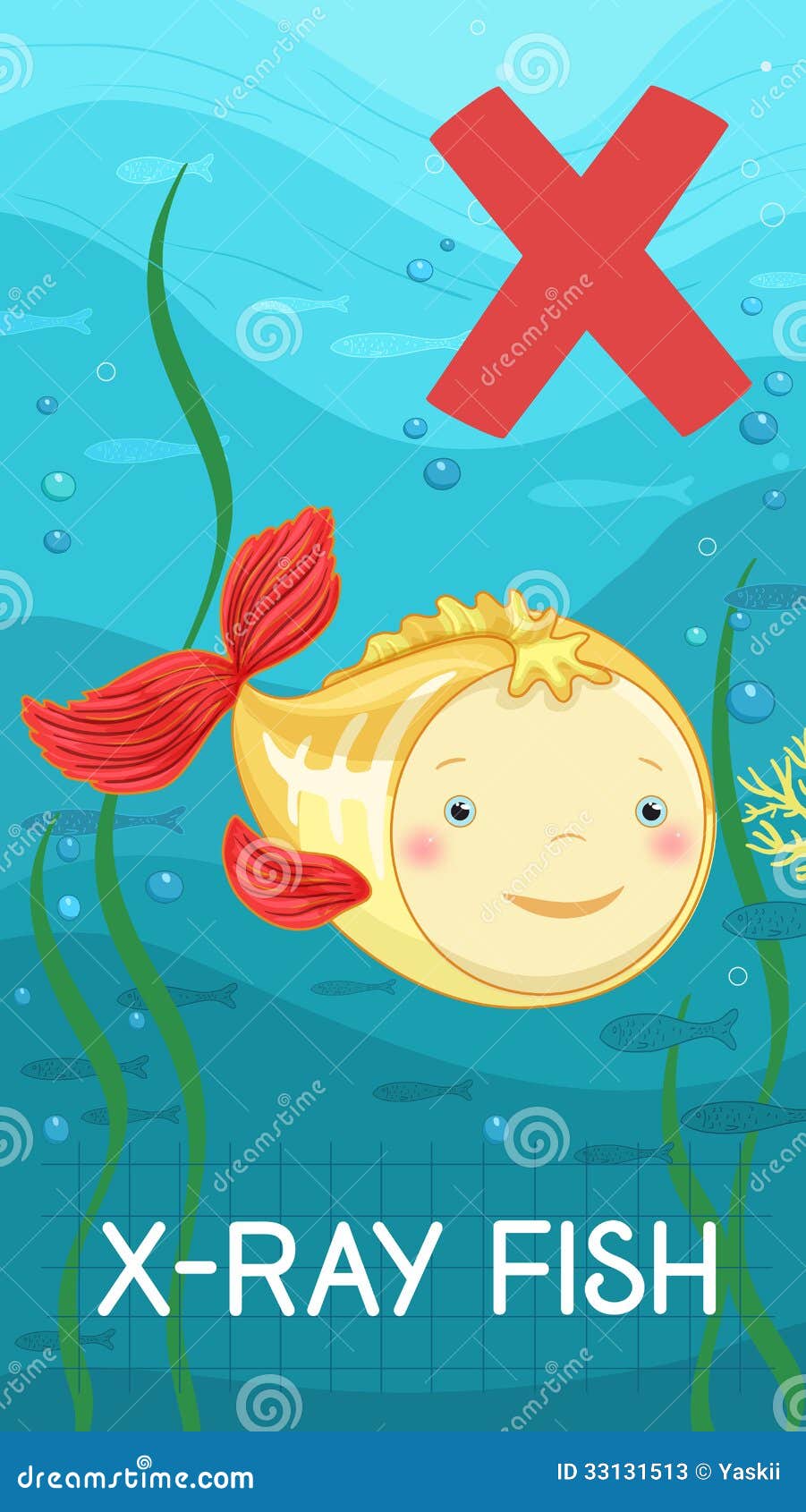 Letra X, ABC animal ilustración del vector. Ilustración de tarjeta ...