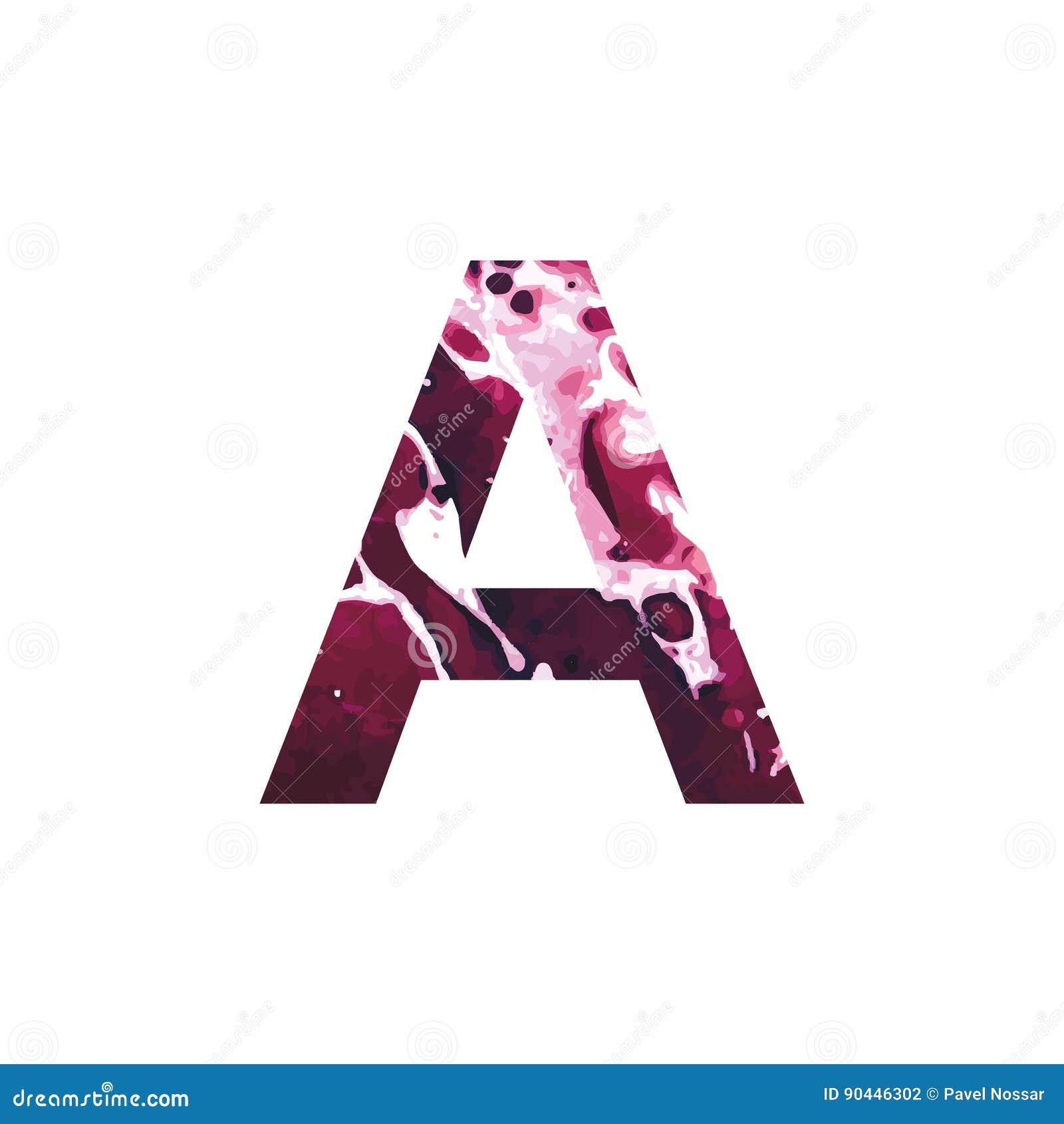 Letra Abstracta En El Fondo Blanco Ilustración del Vector - Ilustración ...