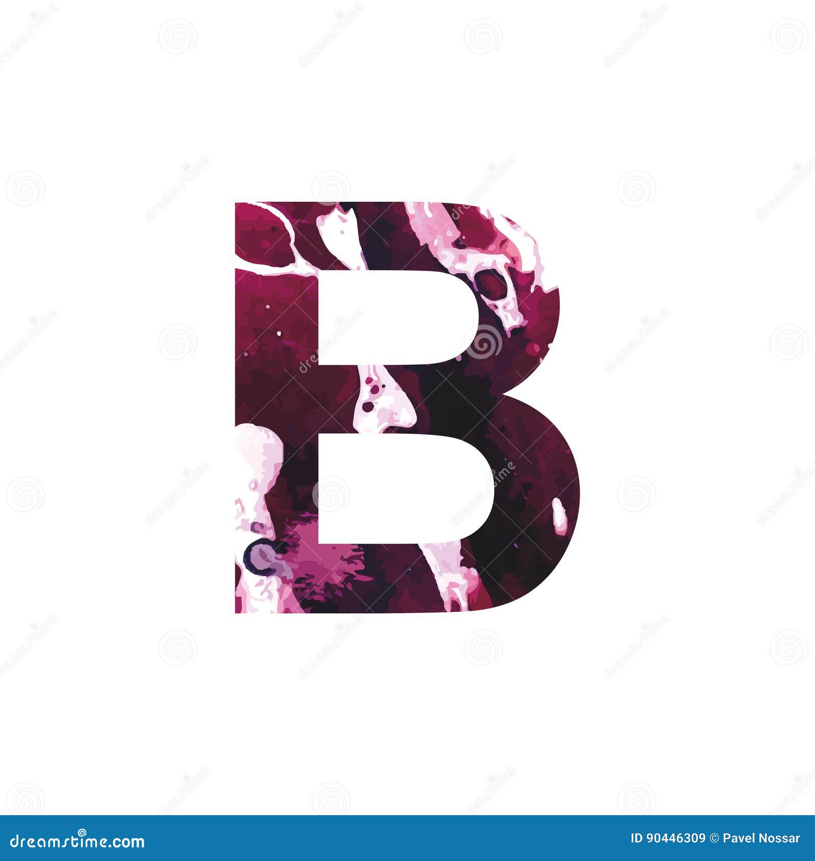 Letra Abstracta En El Fondo Blanco Ilustración del Vector - Ilustración ...